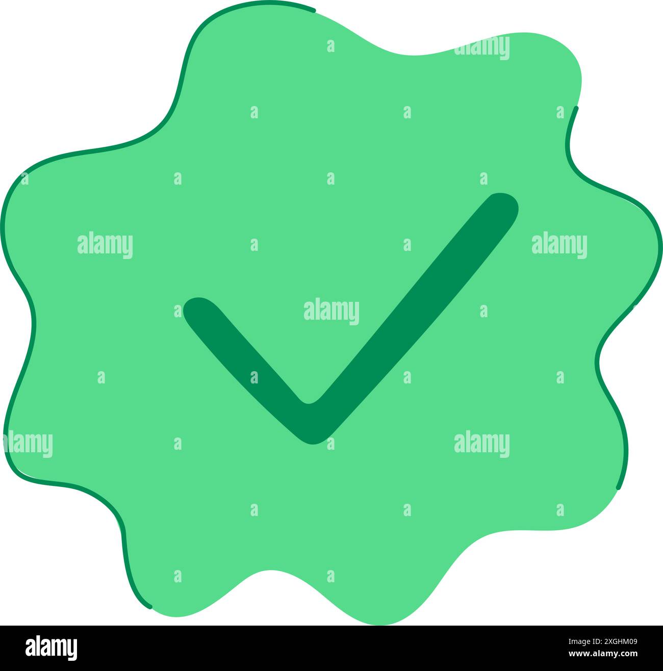 correct check mark cartoon vector illustration Stock Vector Image & Art ...