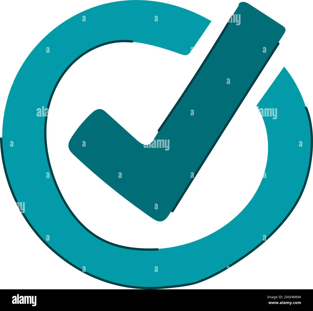 list check mark cartoon vector illustration Stock Vector Image & Art ...