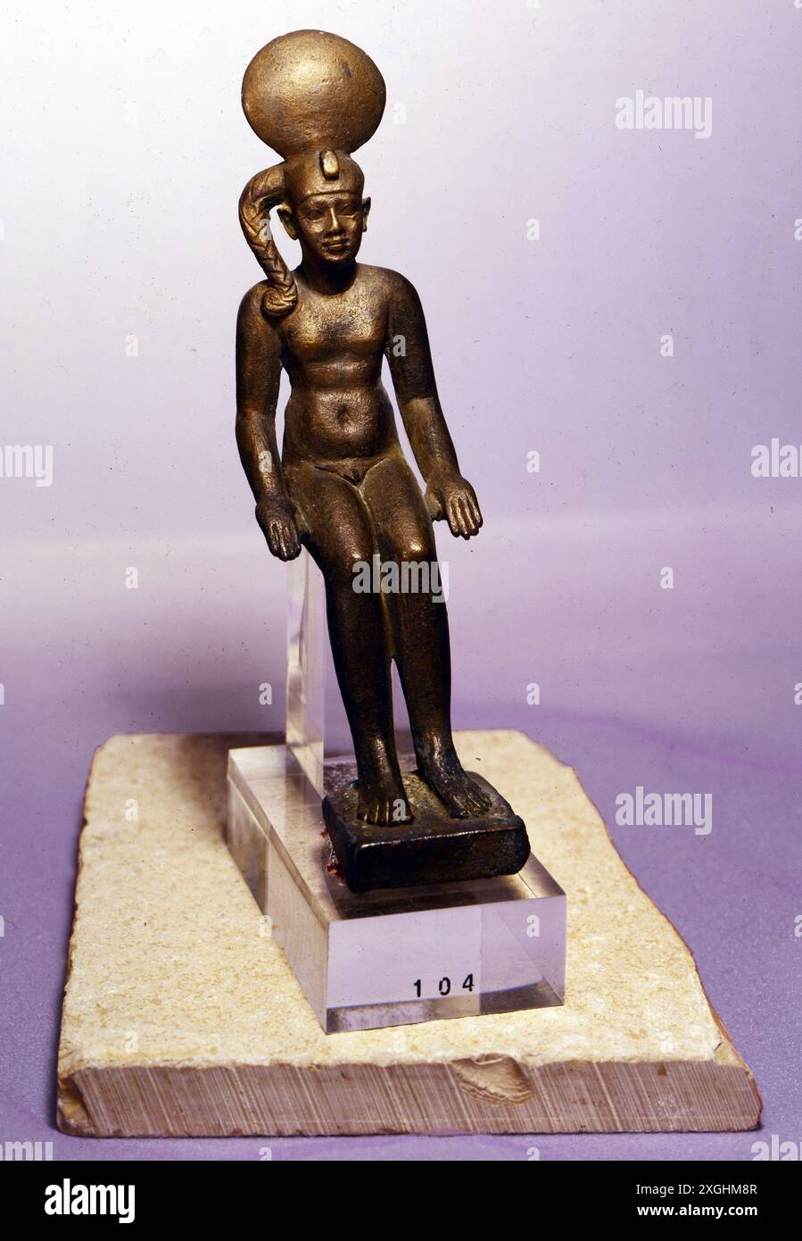 fine arts, Egypt, sculpture, adolescent moon god, circa 664 - 332 BC ...