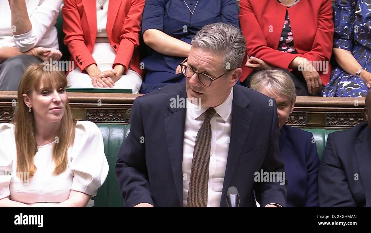 Prime Minister Sir Keir Starmer speaking in the House of Commons ...
