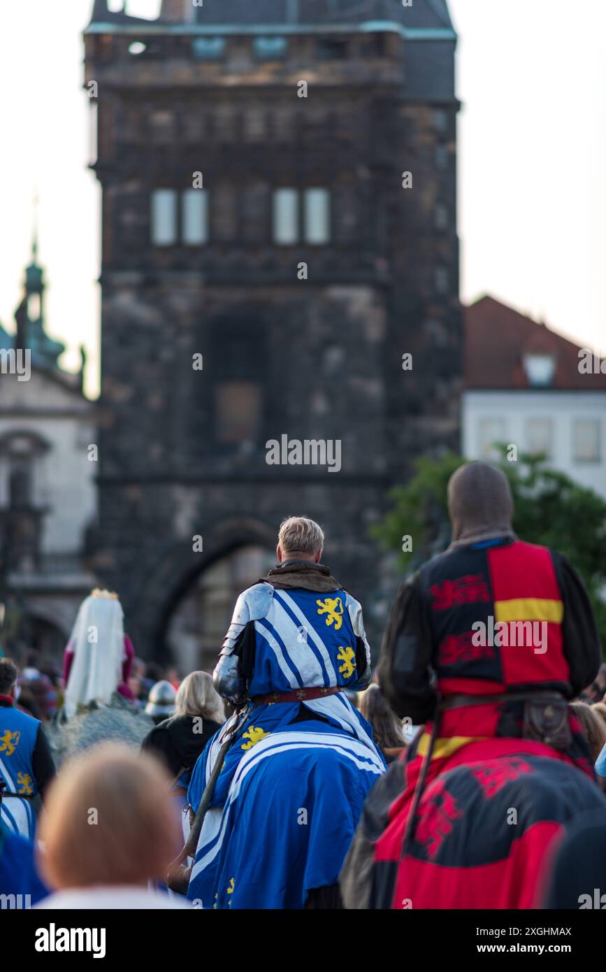 Sunrise parade medieval historic reenactment to commemorate 667th ...