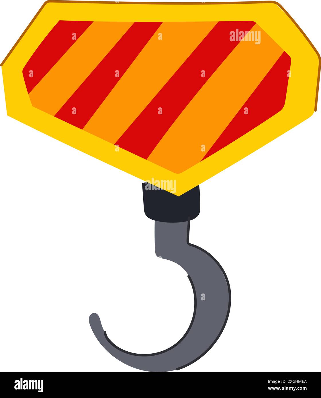 heavy crane hook cartoon vector illustration Stock Vector Image & Art ...