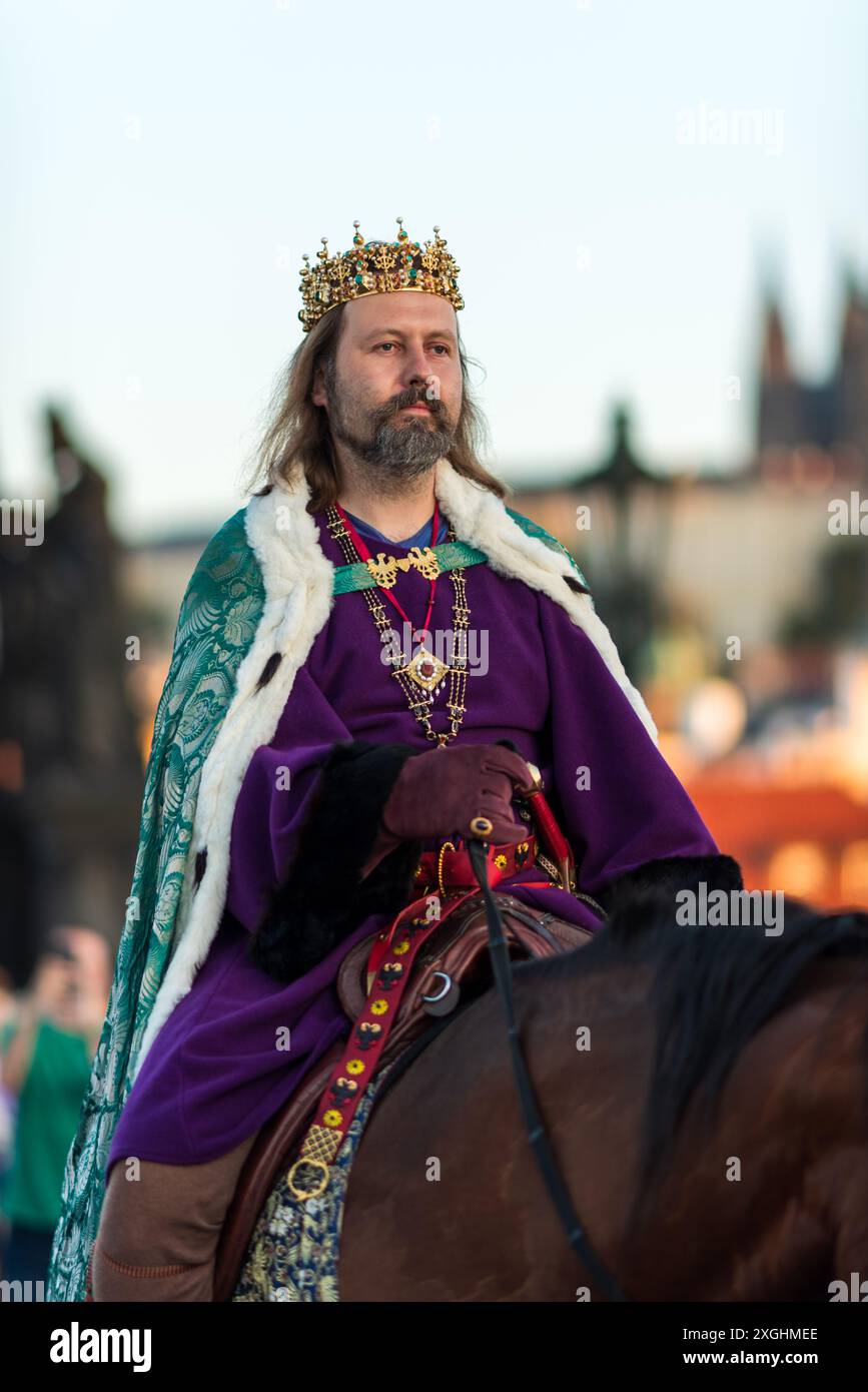 Sunrise parade medieval historic reenactment to commemorate 667th ...