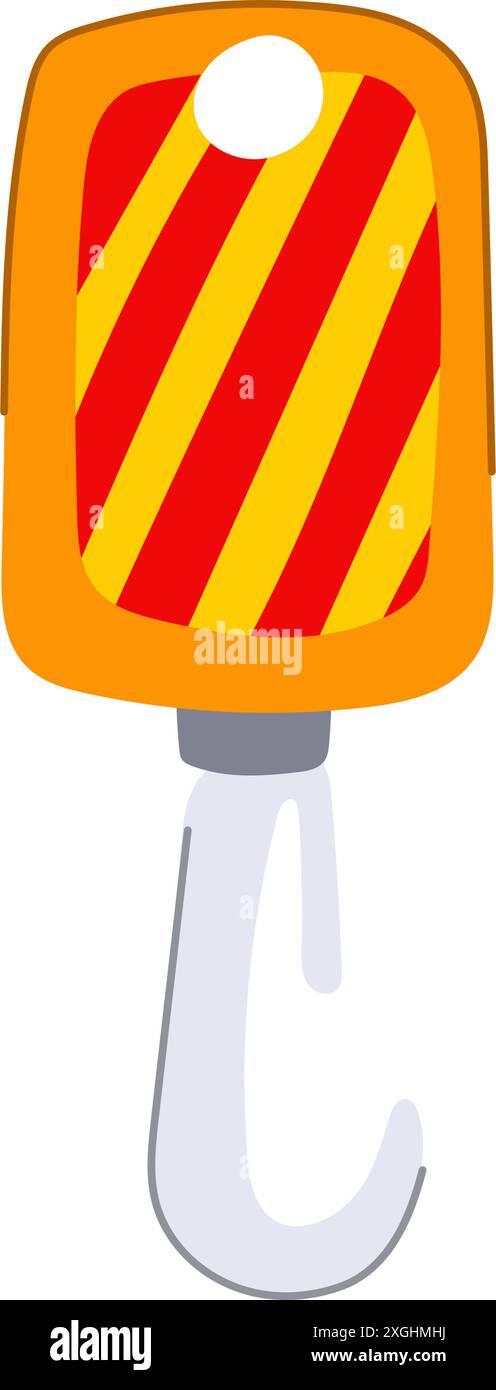 sign crane hook cartoon vector illustration Stock Vector Image & Art ...