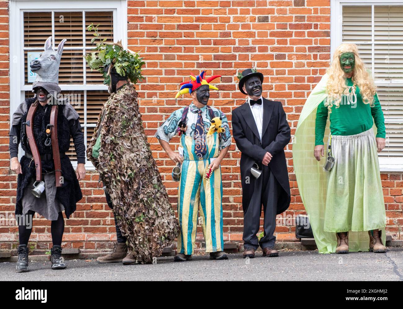 For the summer and winter solstices the Rendham Mummers in traditional ...
