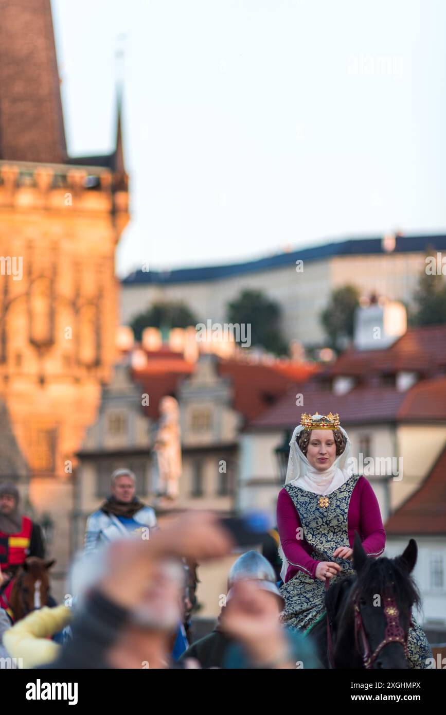 Sunrise parade medieval historic reenactment to commemorate 667th ...