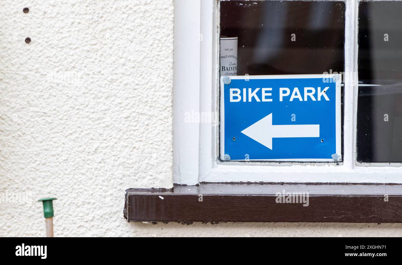 In the Suffolk village Rendham a direction arrow Blu Tacked to the ...