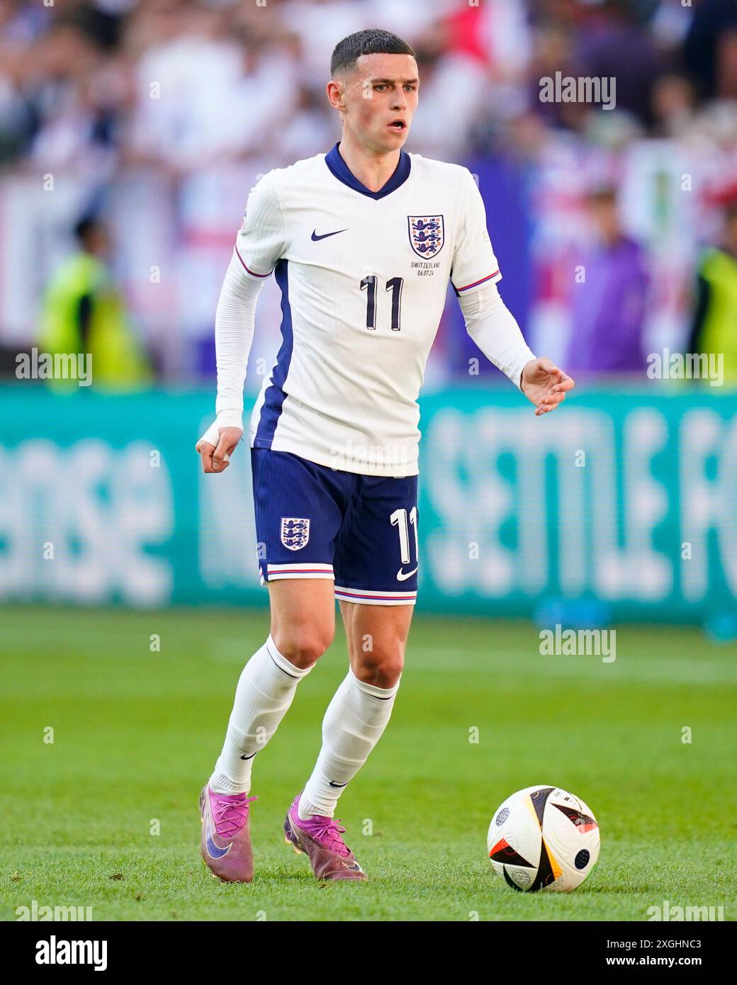 Phil Foden of England during the UEFA Euro 2024 match between England ...