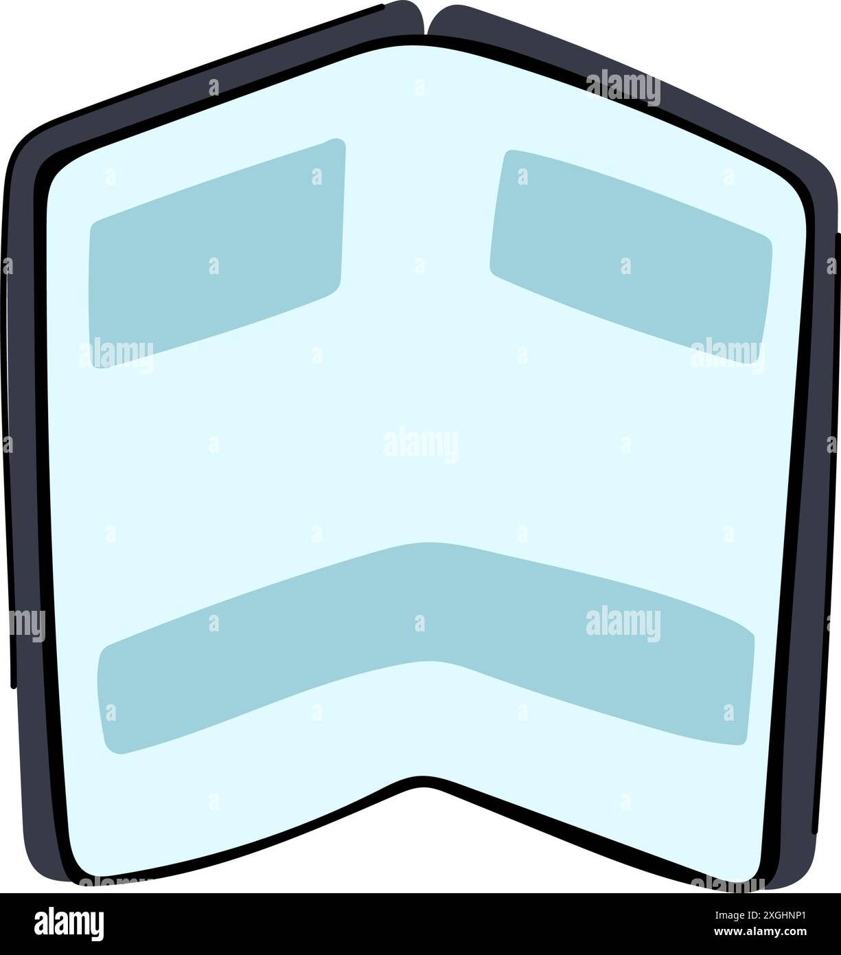 display flexible screen cartoon vector illustration Stock Vector Image ...