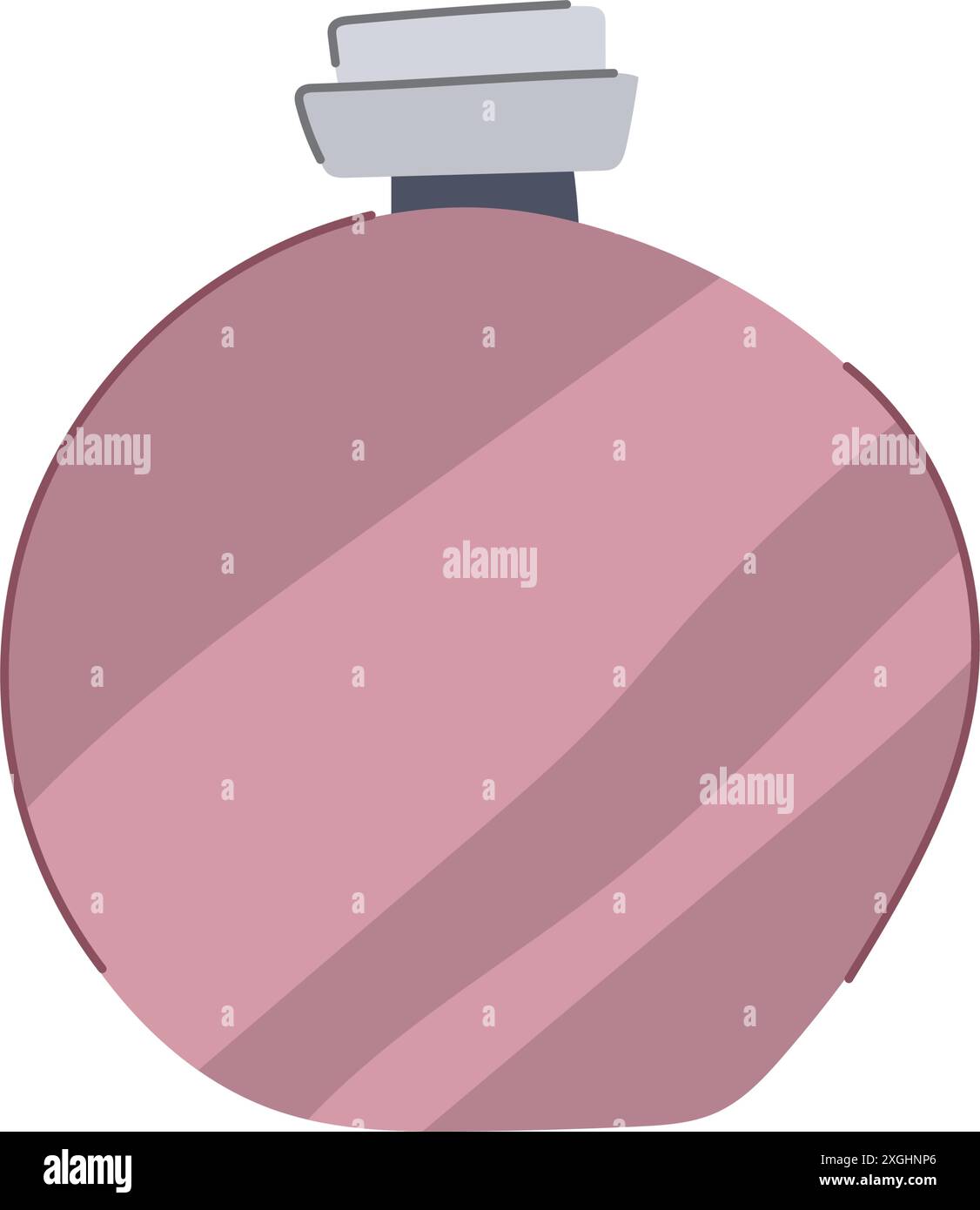 whiskey flask alcohol cartoon vector illustration Stock Vector Image ...