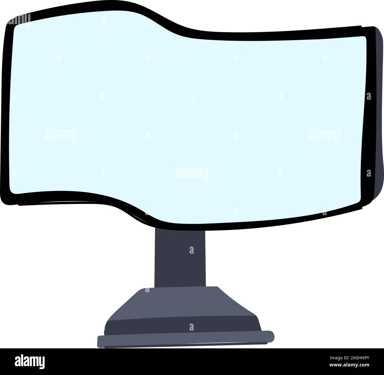 smtechnology flexible screen cartoon vector illustration Stock Vector ...