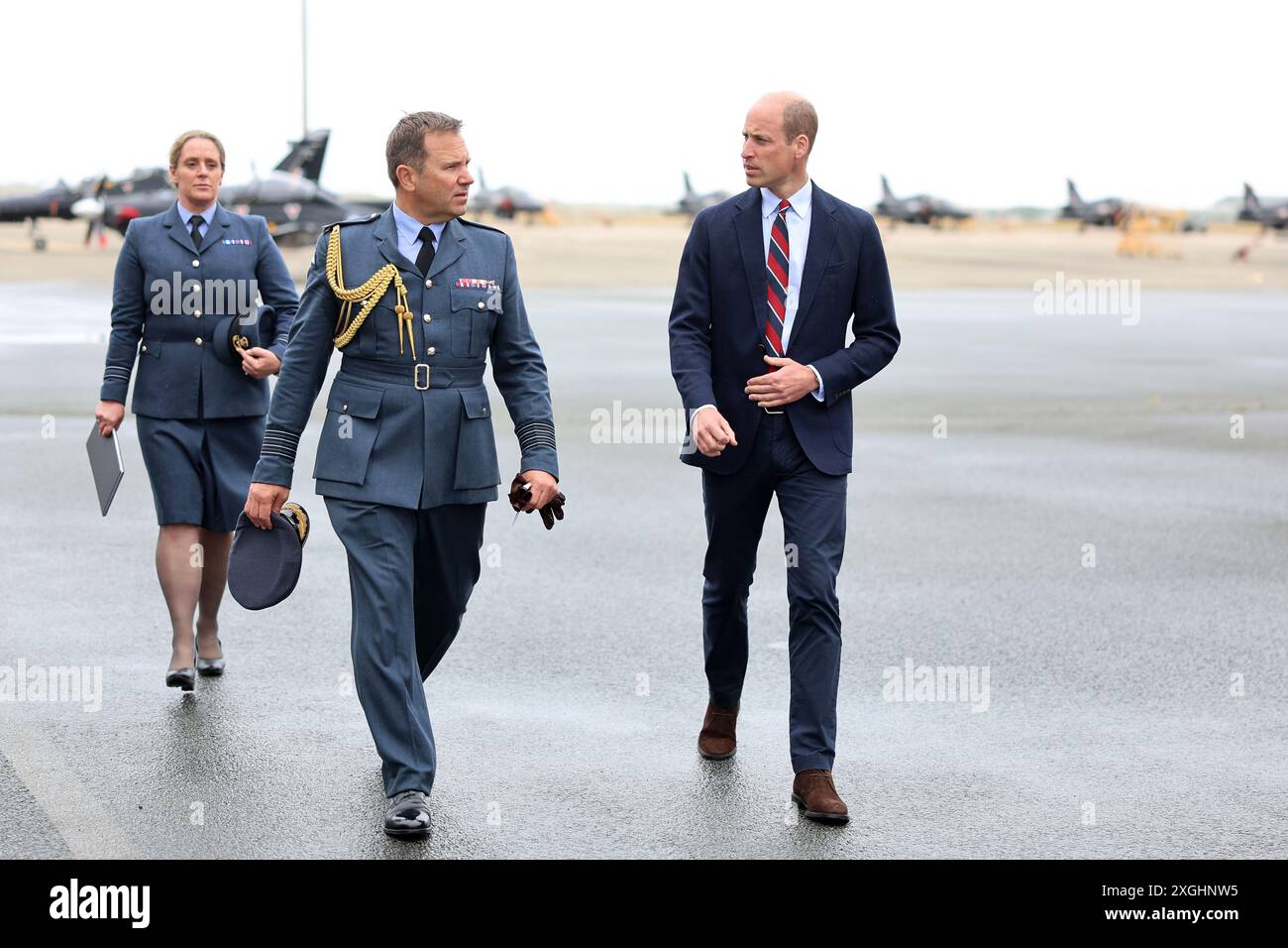 The Prince of Wales, Royal Honorary Air Commodore, RAF Valley, (right ...