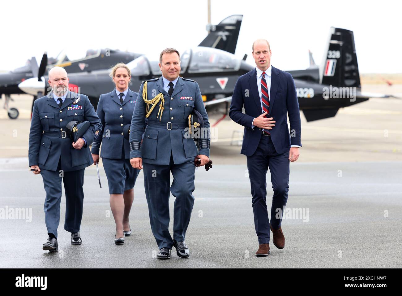 The Prince of Wales, Royal Honorary Air Commodore, RAF Valley, (right ...
