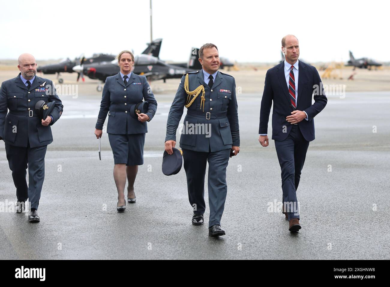 The Prince of Wales, Royal Honorary Air Commodore, RAF Valley, (right ...