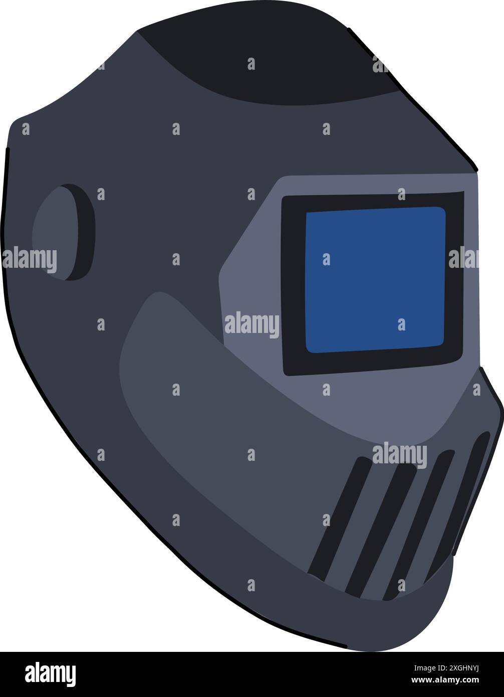 metal helmet welding cartoon vector illustration Stock Vector Image ...