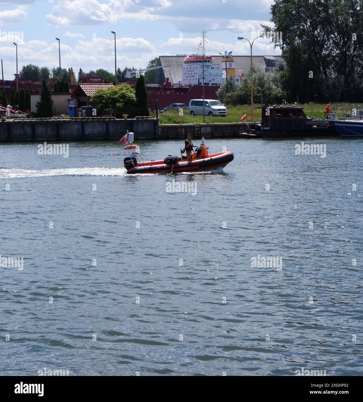 Harbour and Docks at Swinoujscie (Swinemunde) in Poland Stock Photo - Alamy