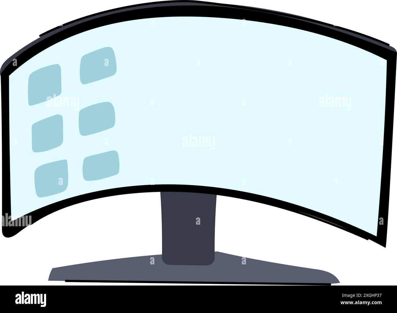 symbol flexible screen cartoon vector illustration Stock Vector Image ...