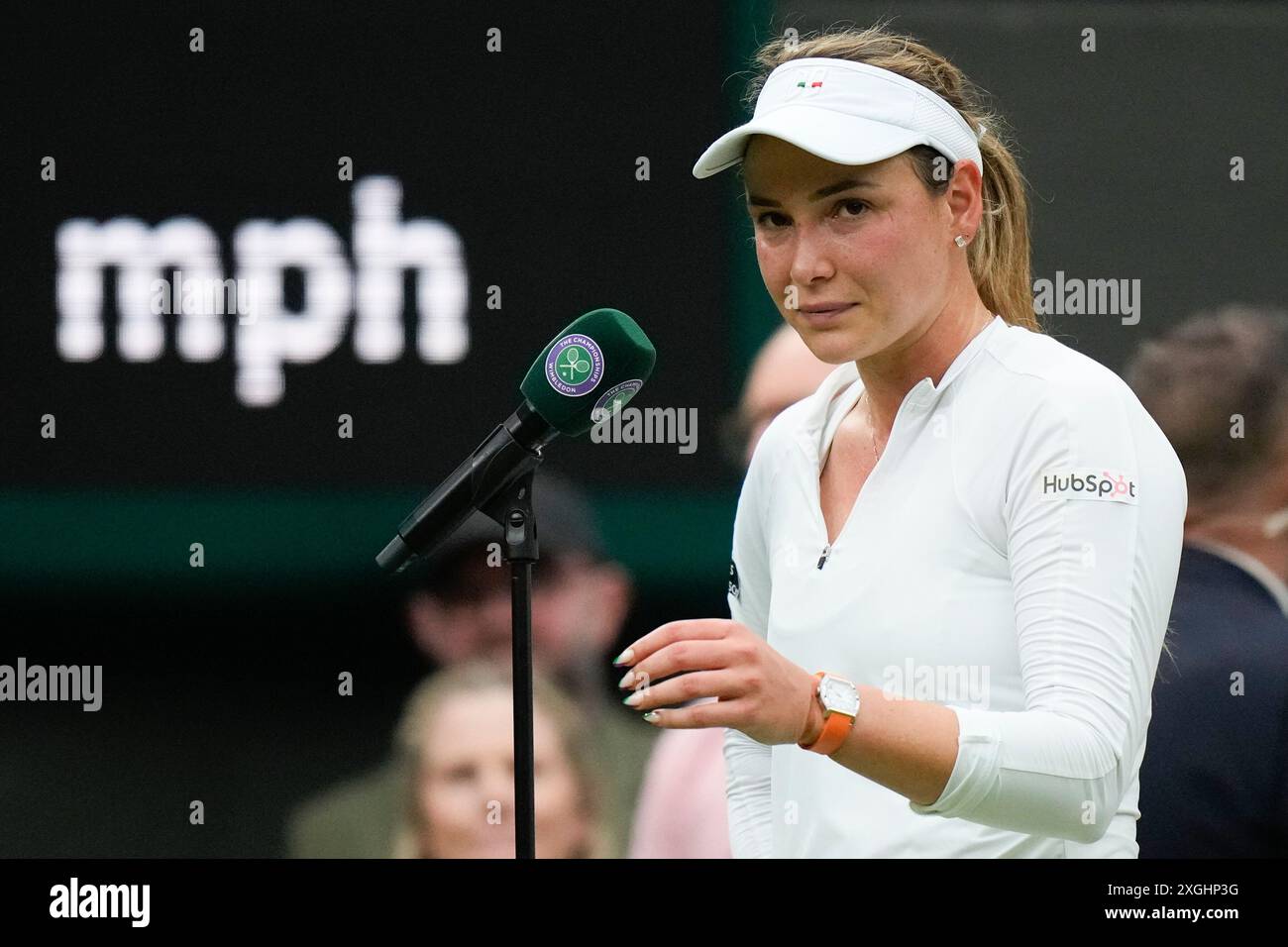 Donna Vekic of Croatia reacts after defeating Lulu Sun of New Zealand ...