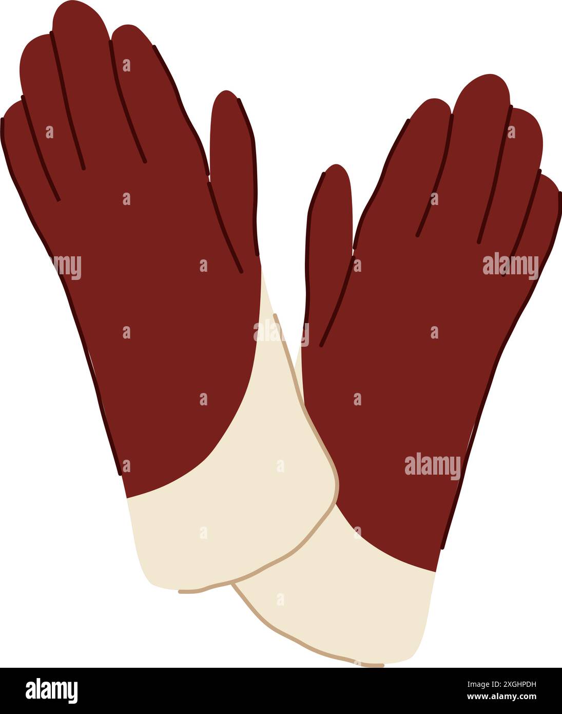 industry gloves welding cartoon vector illustration Stock Vector Image ...