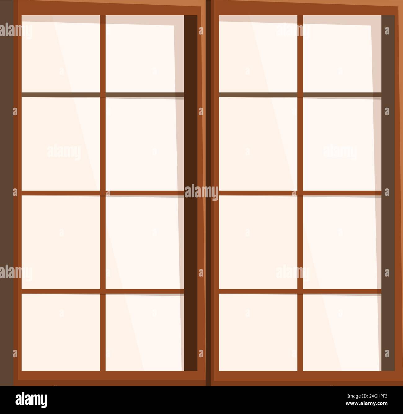 This illustration features a traditional japanese shoji window, crafted ...