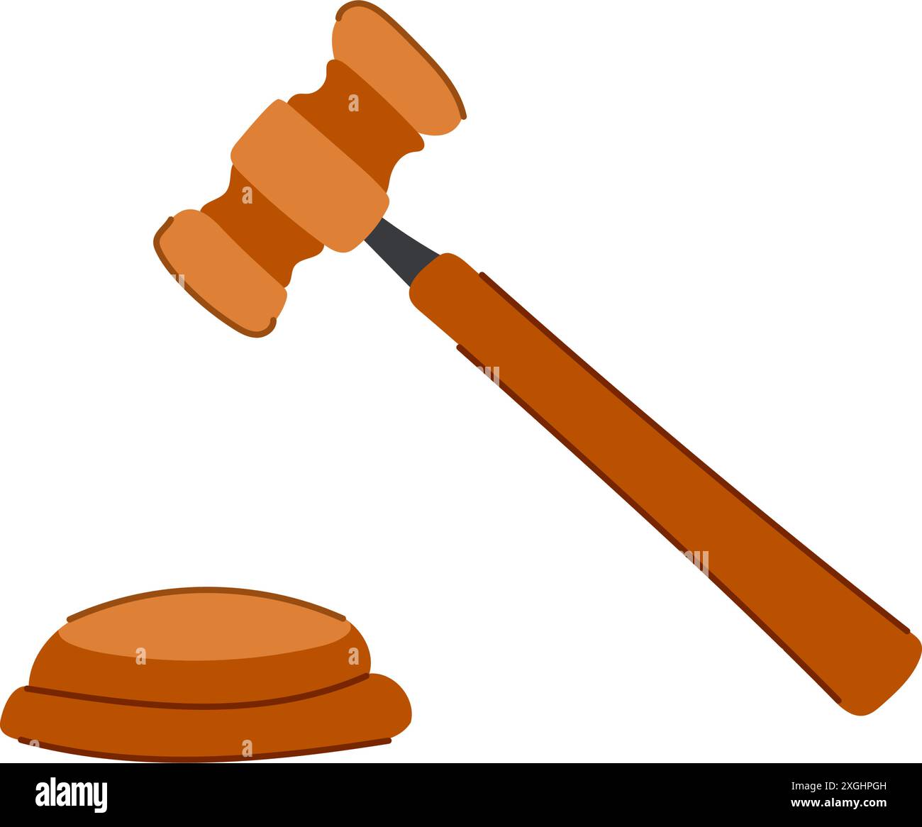 gavel judge hammer cartoon vector illustration Stock Vector Image & Art ...