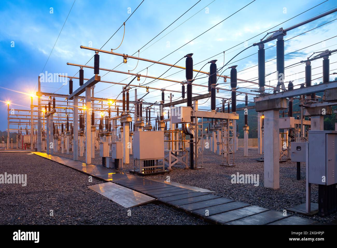 Substation night hi-res stock photography and images - Alamy