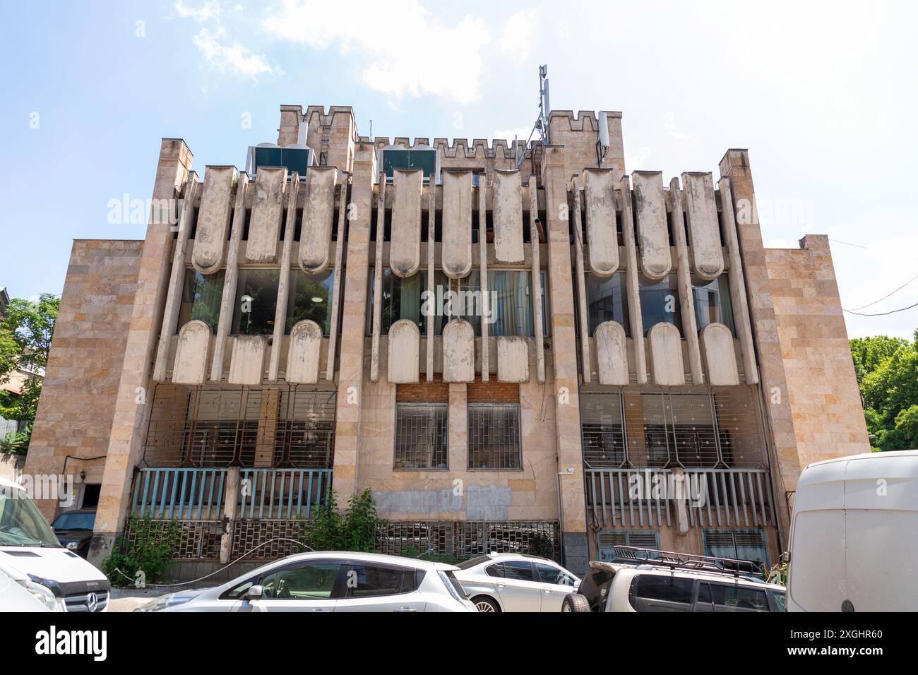 Tbilisi, Georgia - 23 JUNE, 2024: Modernist and Soviet era style ...