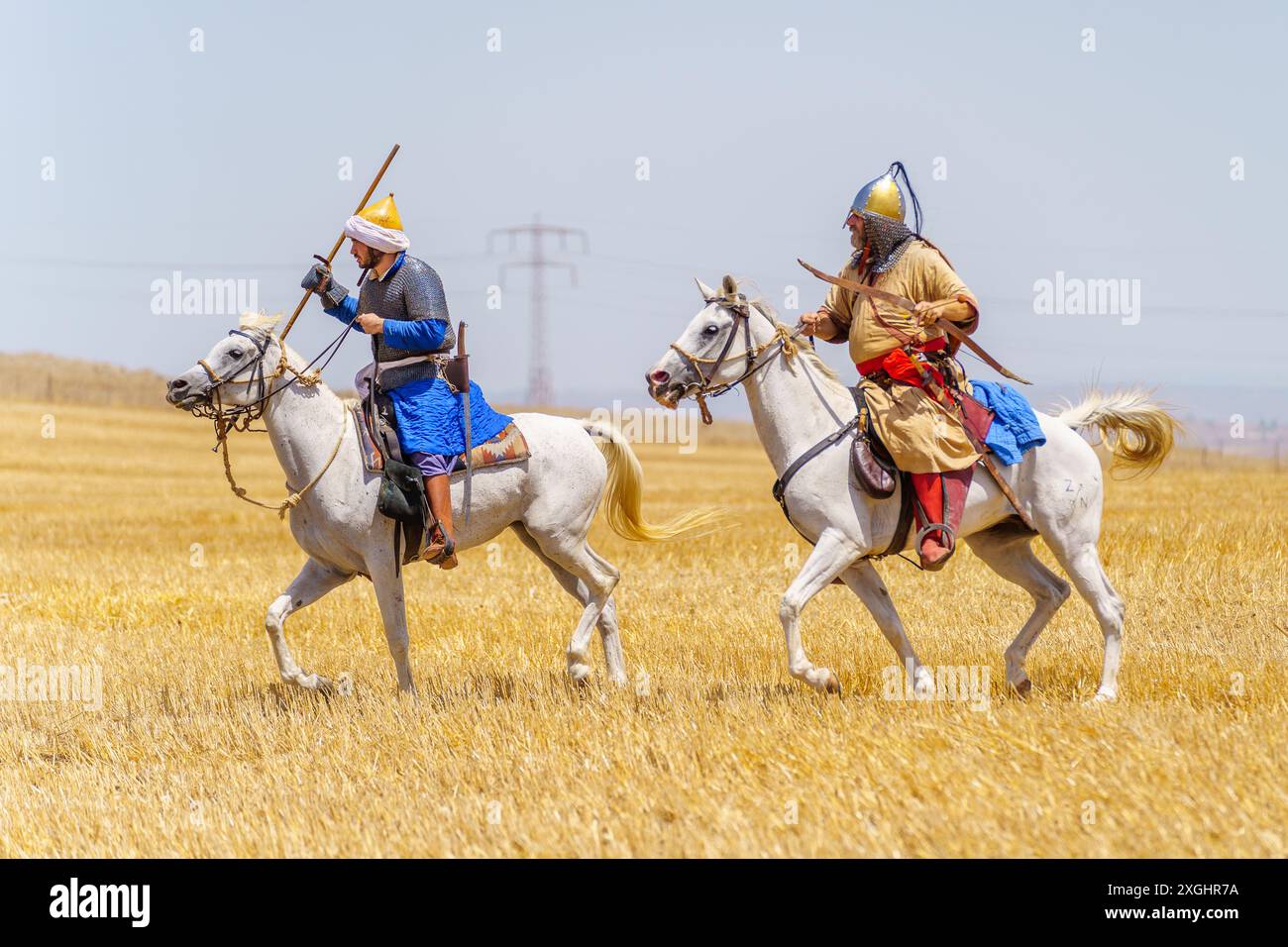 Lavi, Israel - July 05, 2024: Reenactment of the 1187 Battle of the ...