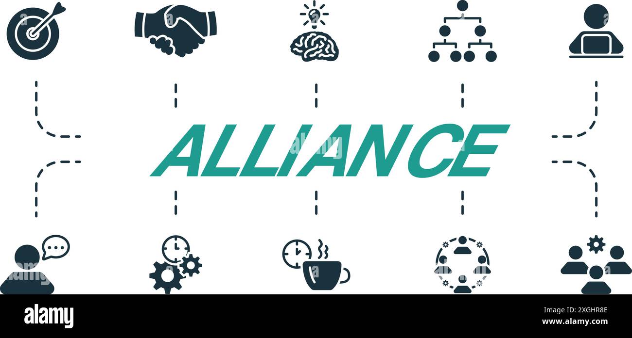 Alliance icons hi-res stock photography and images - Alamy