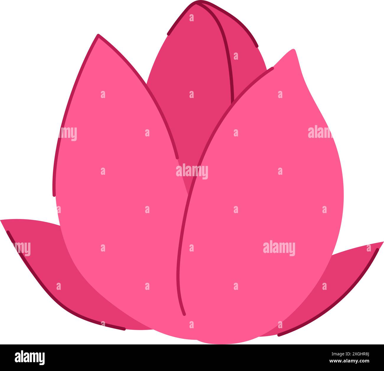 chinese lotus flower cartoon vector illustration Stock Vector Image ...