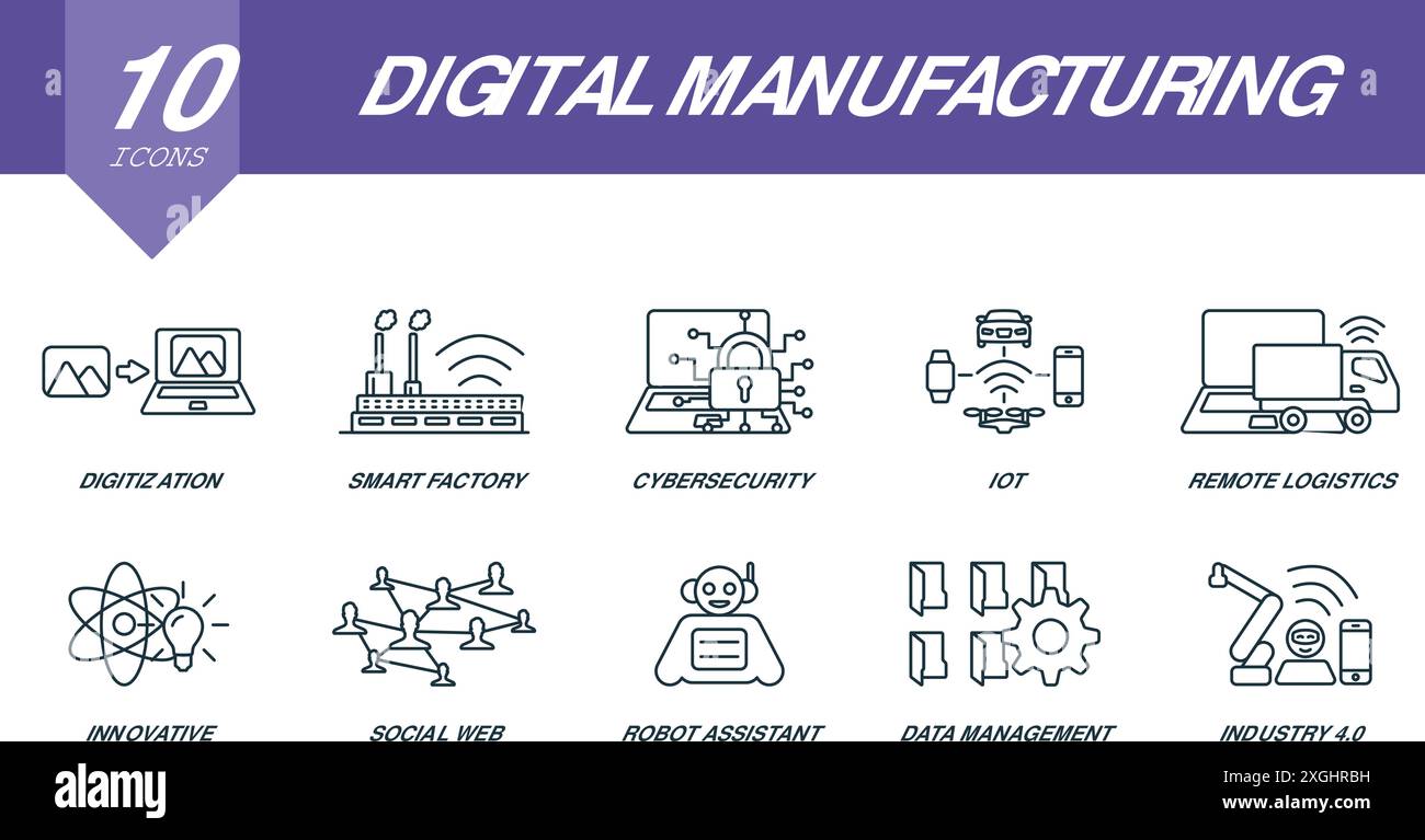 Digitalization transformation Stock Vector Images - Alamy