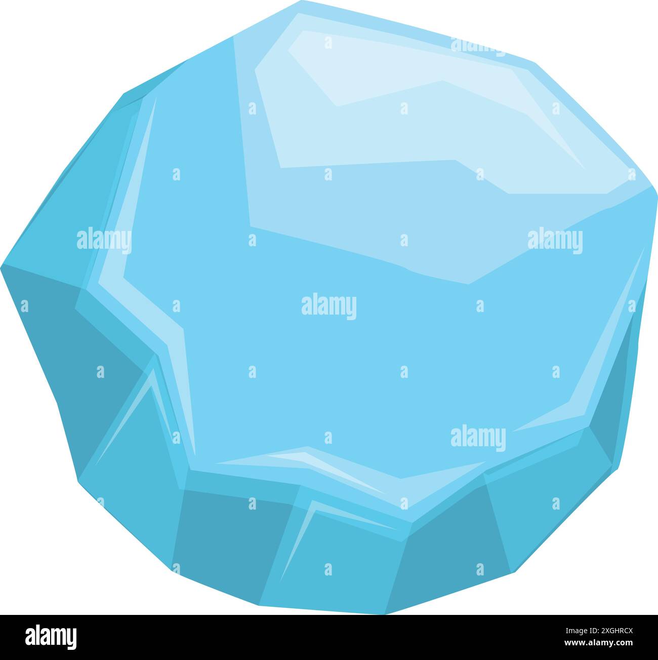 Light blue geometric iceberg floating on arctic water Stock Vector ...