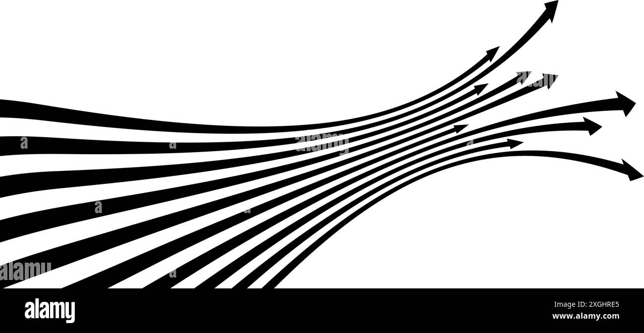 perspective arrows on white background. growth concept. Vector ...