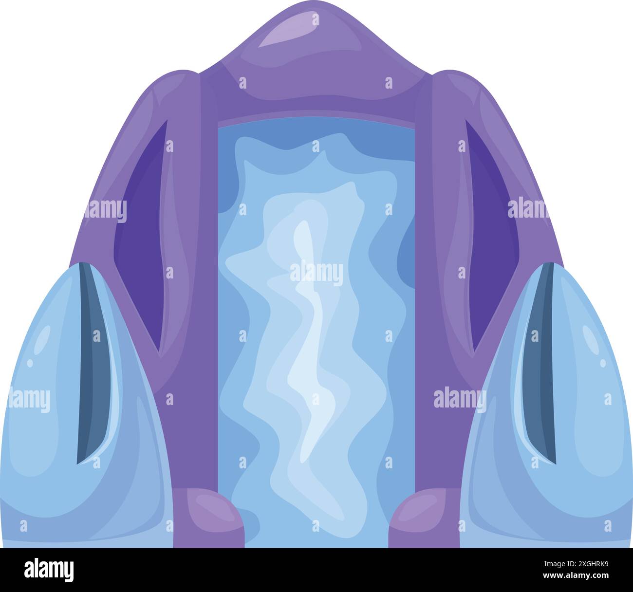 Futuristic cryogenic chamber with transparent glass displaying frozen ...