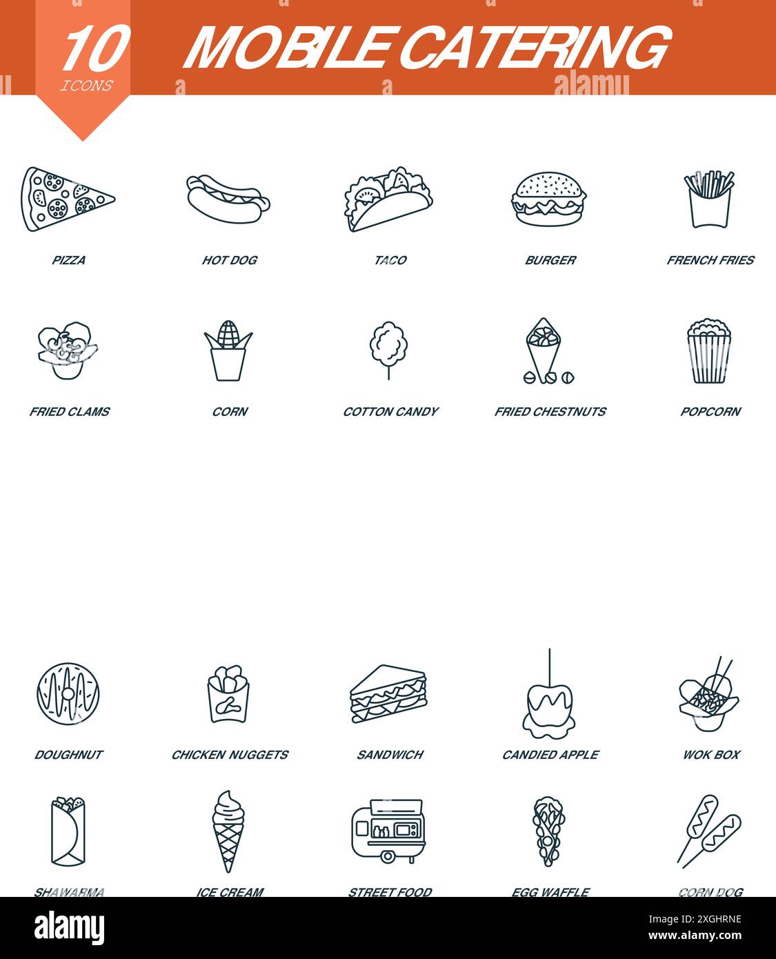 French fries icon mobile hi-res stock photography and images - Alamy