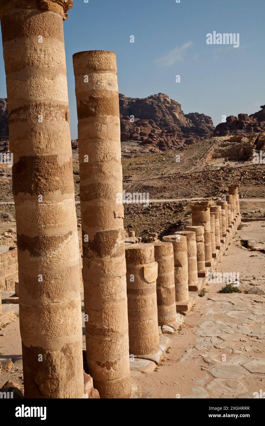 Great Temple, Petra, Jordan Stock Photo - Alamy