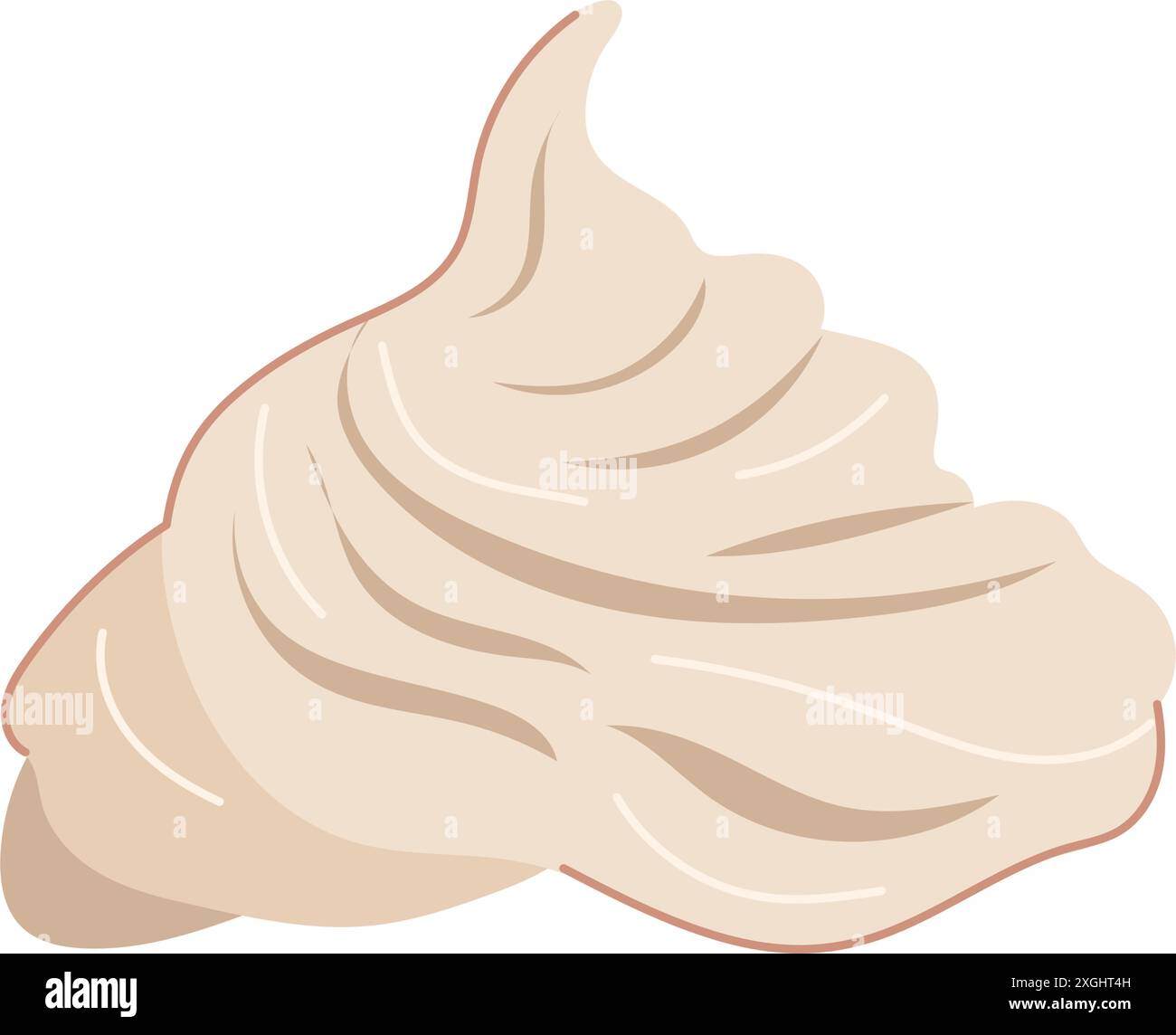 Mini meringue cake cream Cut Out Stock Images & Pictures - Alamy