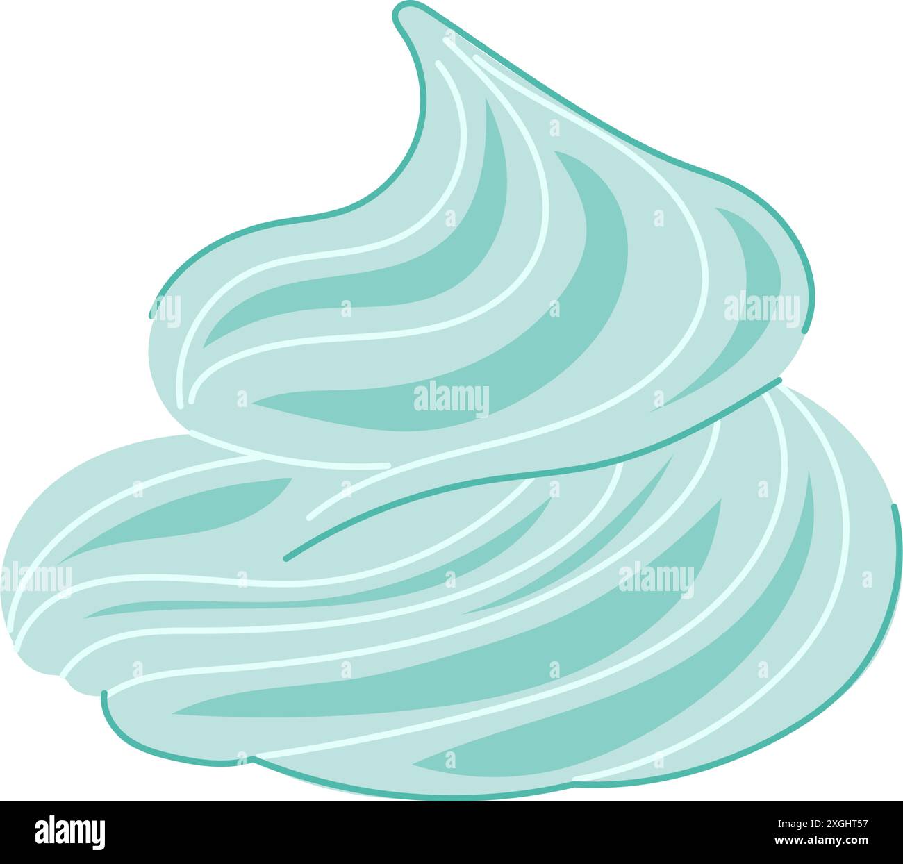 Blue birthday cake meringue Cut Out Stock Images & Pictures - Alamy