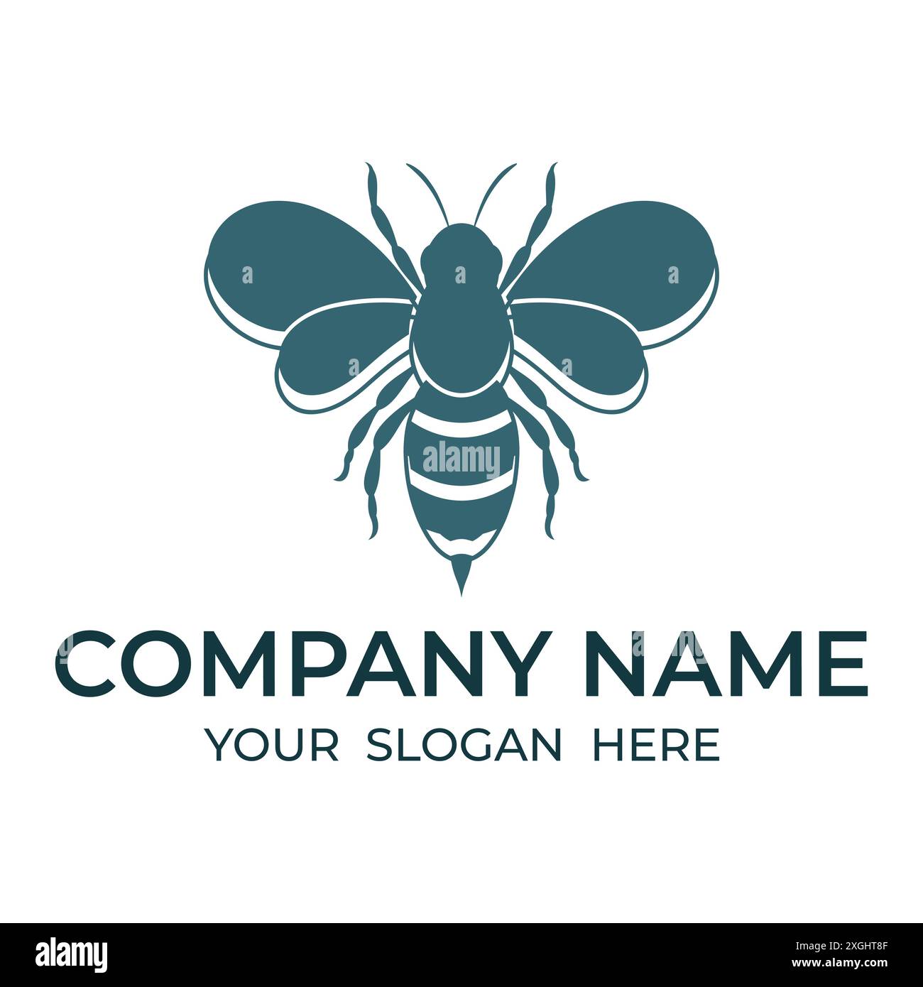 Bee logo vector illustrations designs icon template Stock Vector Image ...