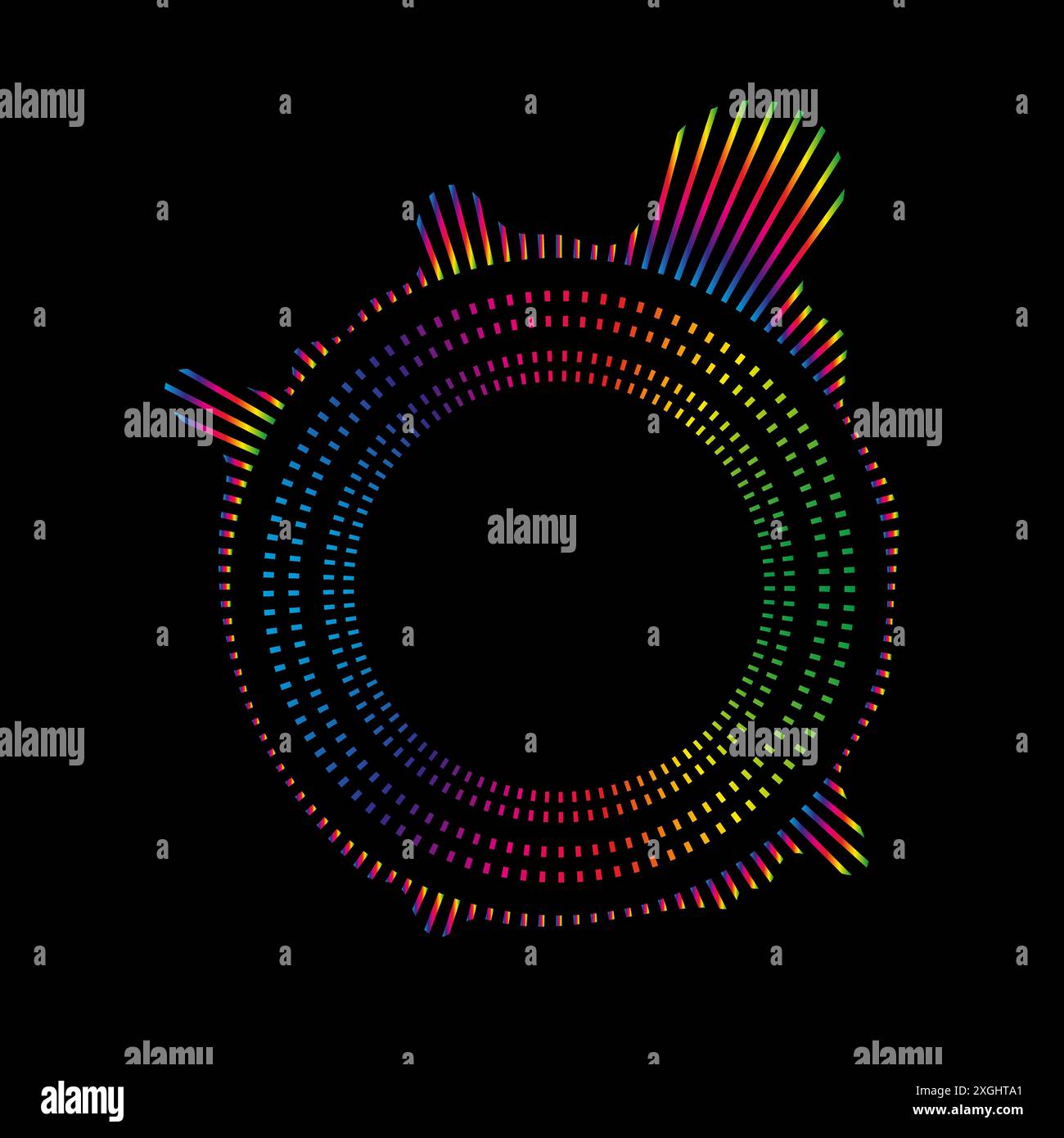 Audio spectrum led circle hi-res stock photography and images - Alamy