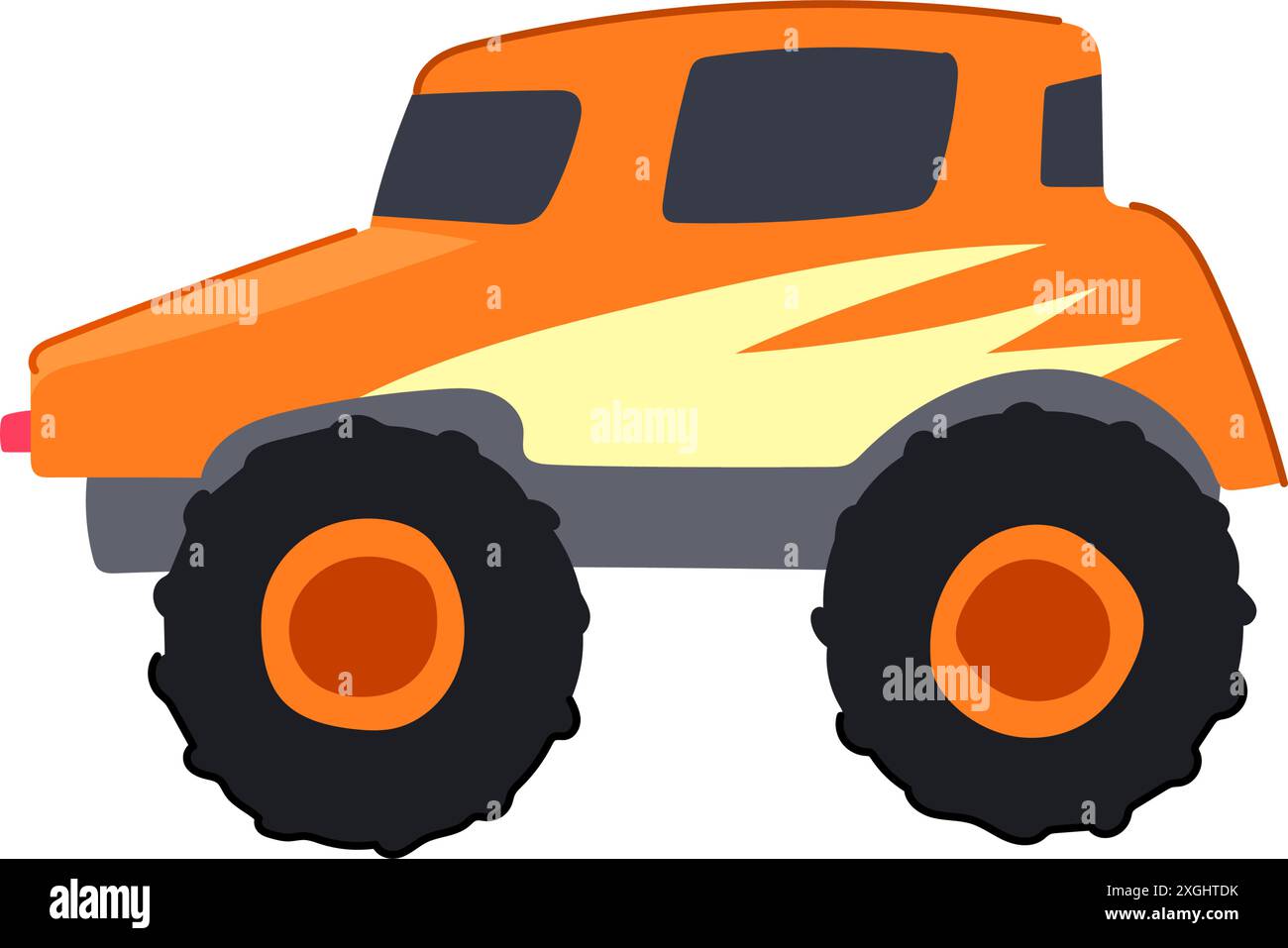 car monster truck cartoon vector illustration Stock Vector Image & Art ...