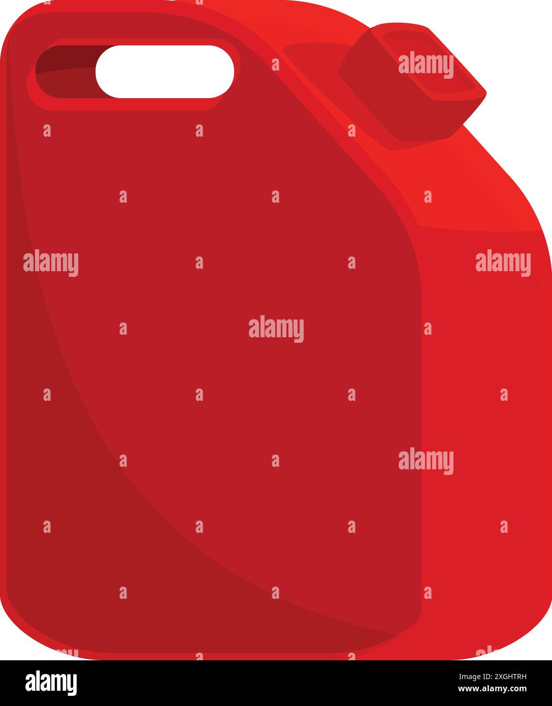 Red plastic gas canister holding fuel, essential for powering vehicles ...