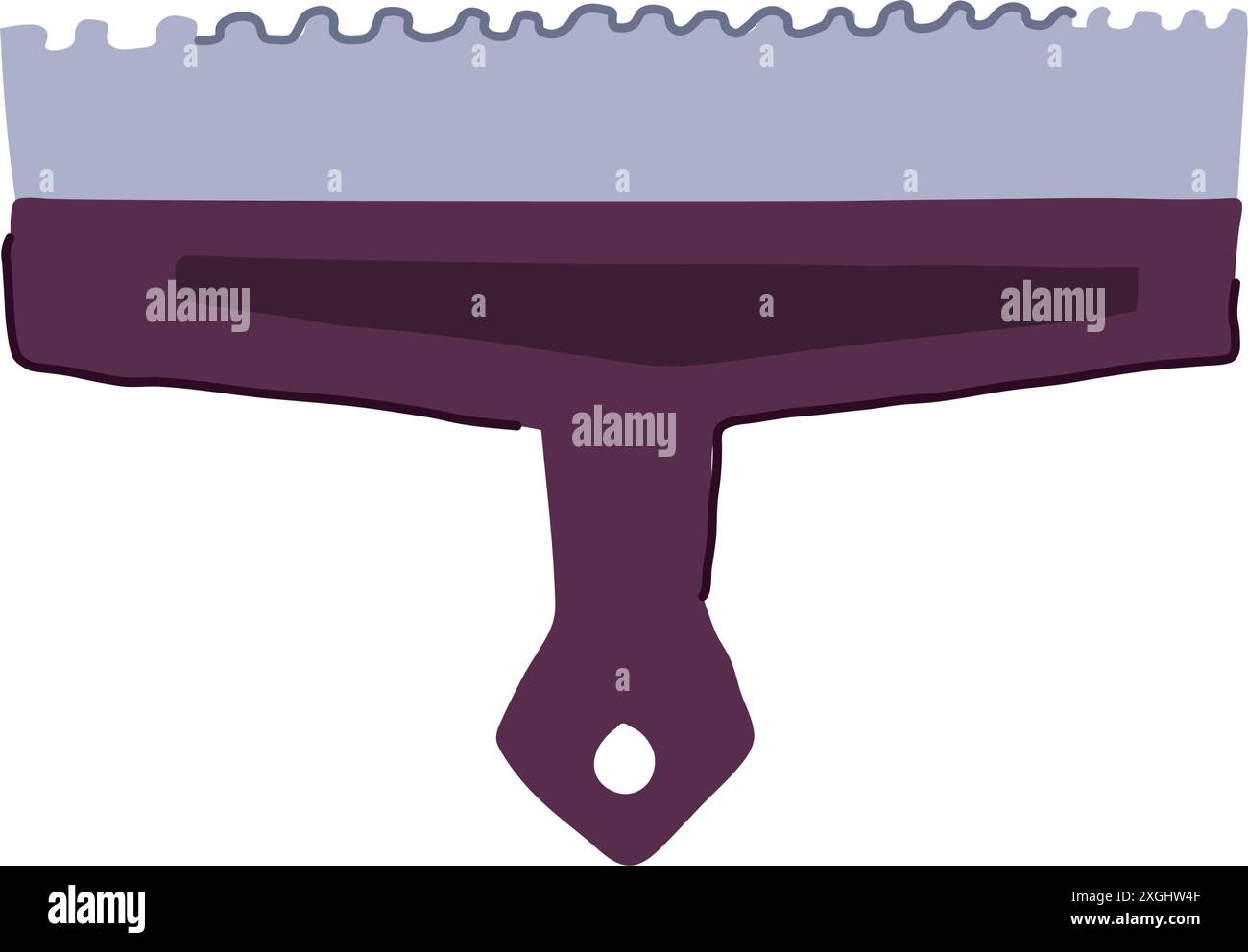 tile notched trowel cartoon vector illustration Stock Vector Image ...