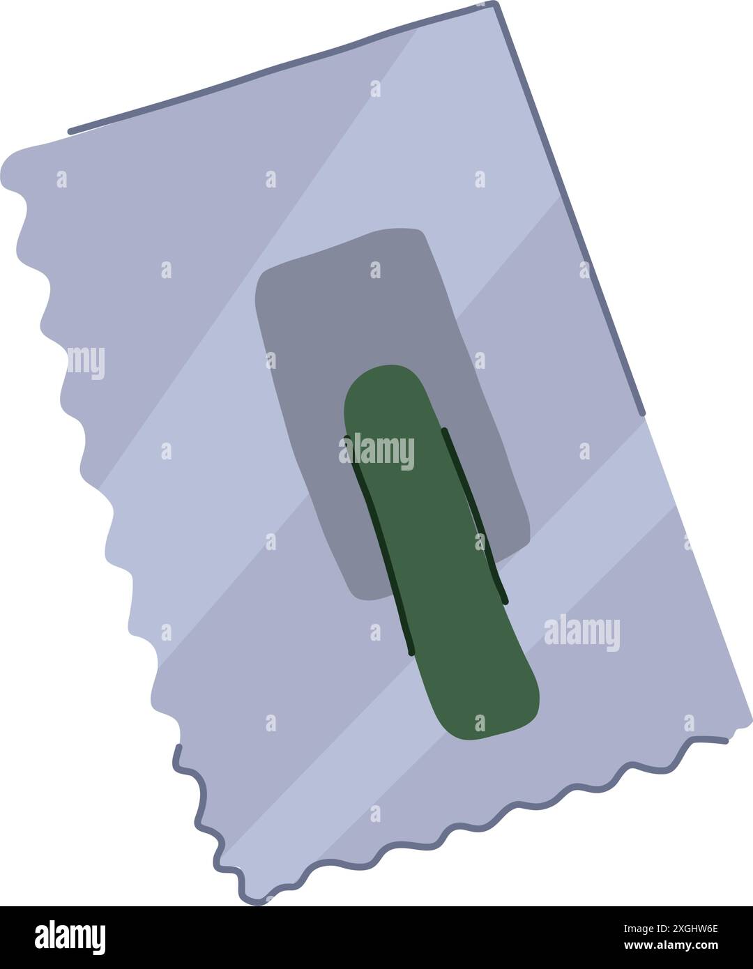 tiles notched trowel cartoon vector illustration Stock Vector Image ...