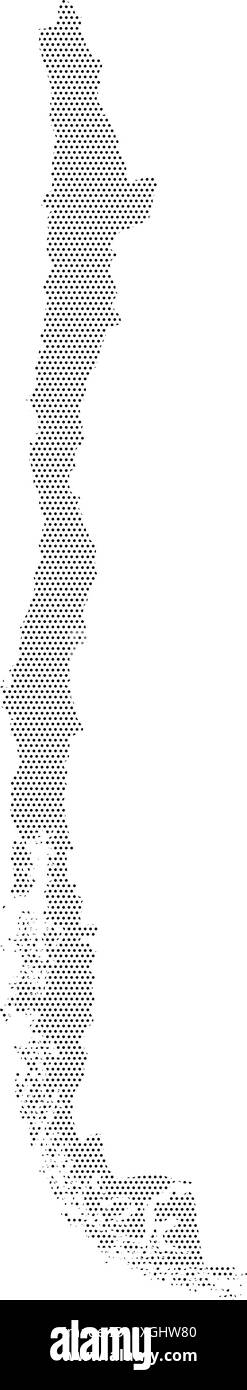 Country chile map vector vectors hi-res stock photography and images ...