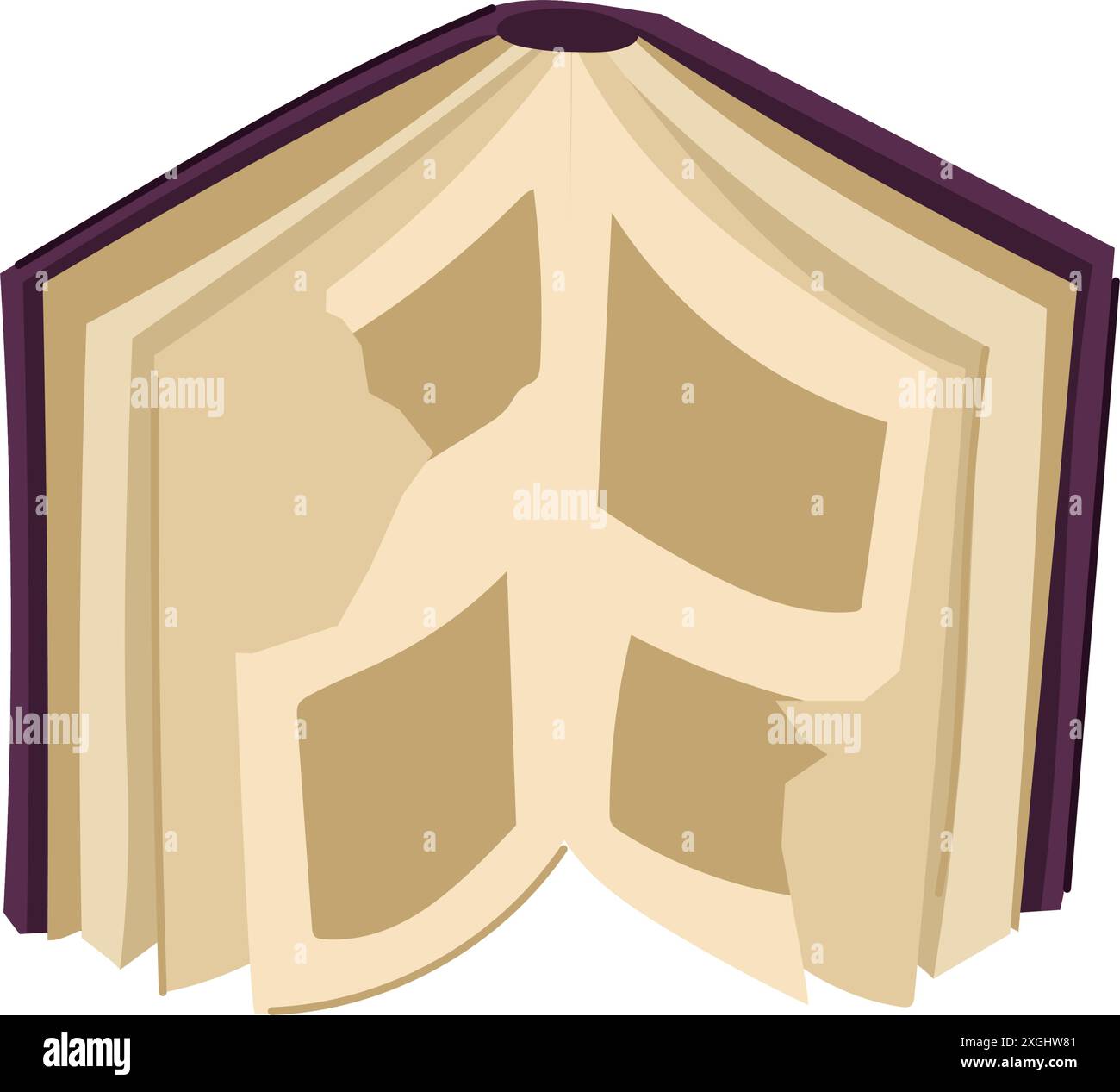 library old book cartoon vector illustration Stock Vector Image & Art ...