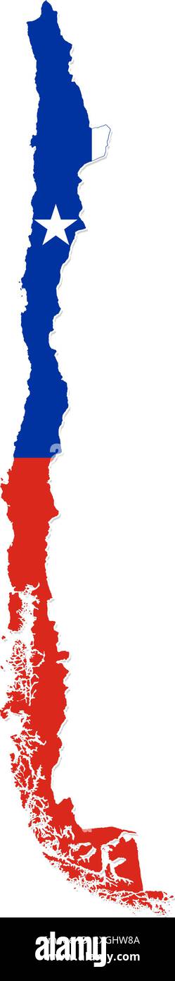 Chile contour Stock Vector Images - Alamy