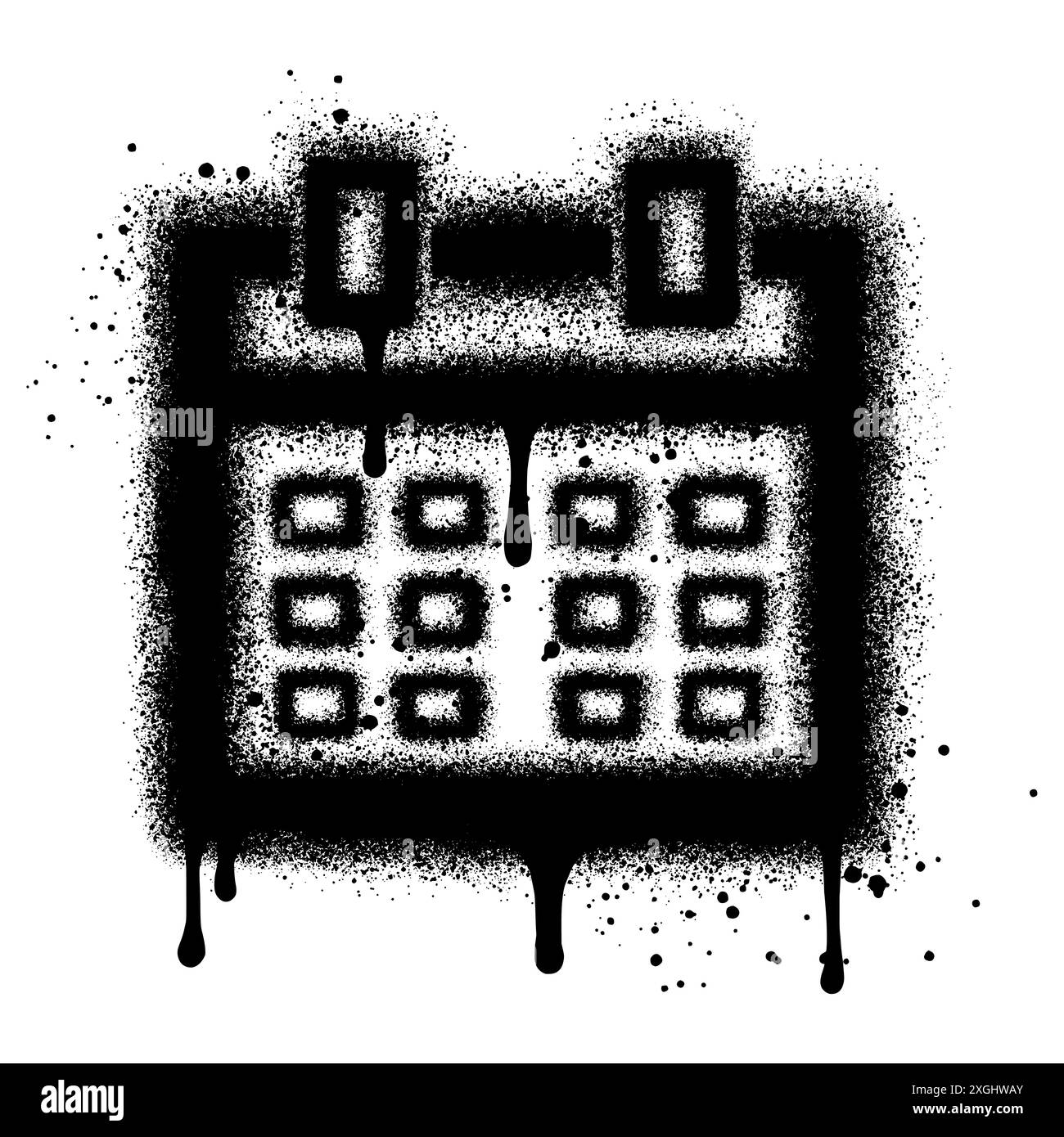 Spray calendar Black and White Stock Photos & Images - Alamy