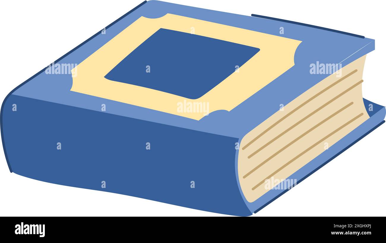 parchment old book cartoon vector illustration Stock Vector Image & Art ...