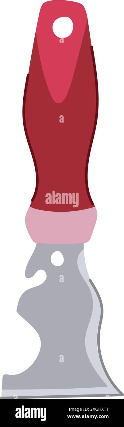 house paint scraper cartoon vector illustration Stock Vector Image ...